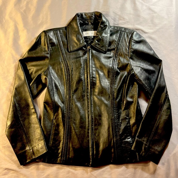 Jones Wear | Jackets & Coats | Jones Wear Sport Vintage Black Leather ...